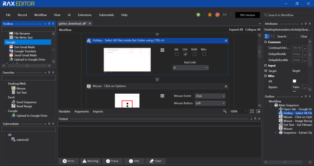 Elevate your RPA experience with RAX EDITOR version 2.4