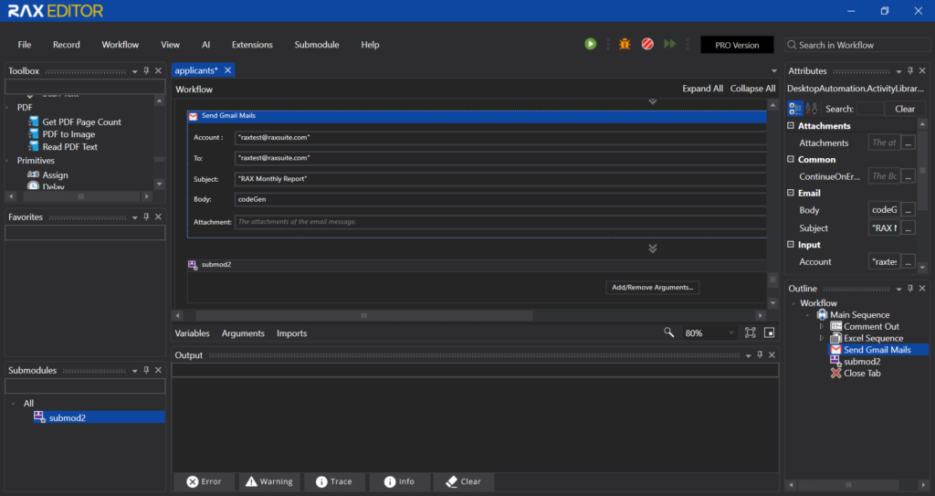 Elevate your RPA experience with RAX EDITOR version 2.4
